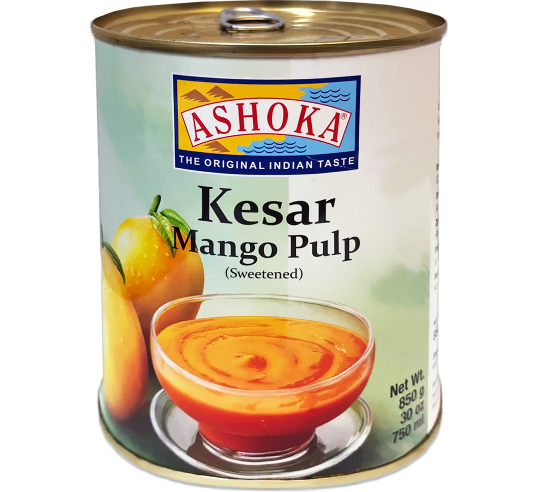 Ashoka Kesar Mango Pulp 850gm – JFK Grocery Inc.