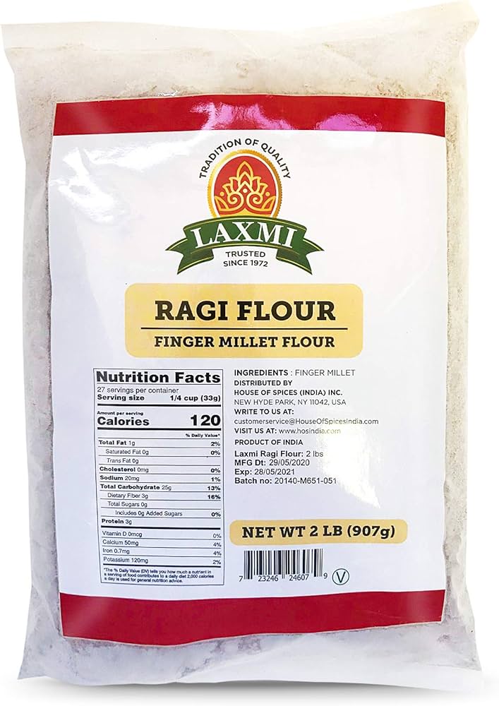 Ragi Flour Ragi/ - 2lb - Bliss Tree Finger Millet Flour