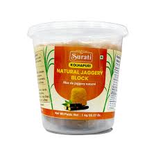 SURATI KOLHAPURI NATURAL JAGGERY BLOCK 1 KG – JFK Grocery Inc.