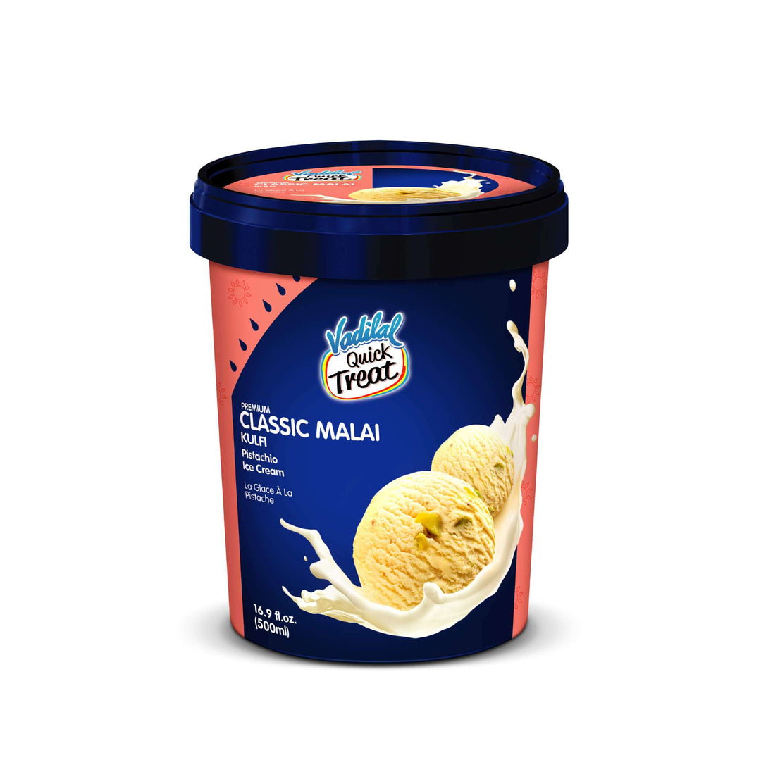 Vadilal Malai Kulfi Ice Cream 500ml – JFK Grocery